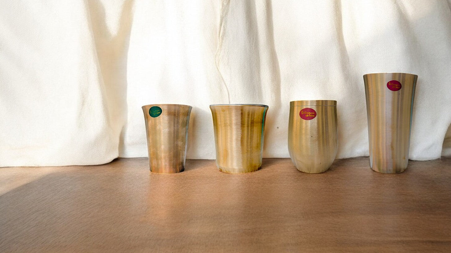 Kansa Bronze Glass Collection for Ayurvedic Wellness – CarryHome